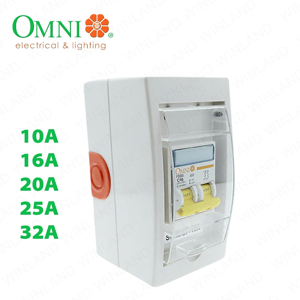 Omni by Winland Mini Breaker 2 Poles 10A 16A 20A 25A 32A SBM-2P ...