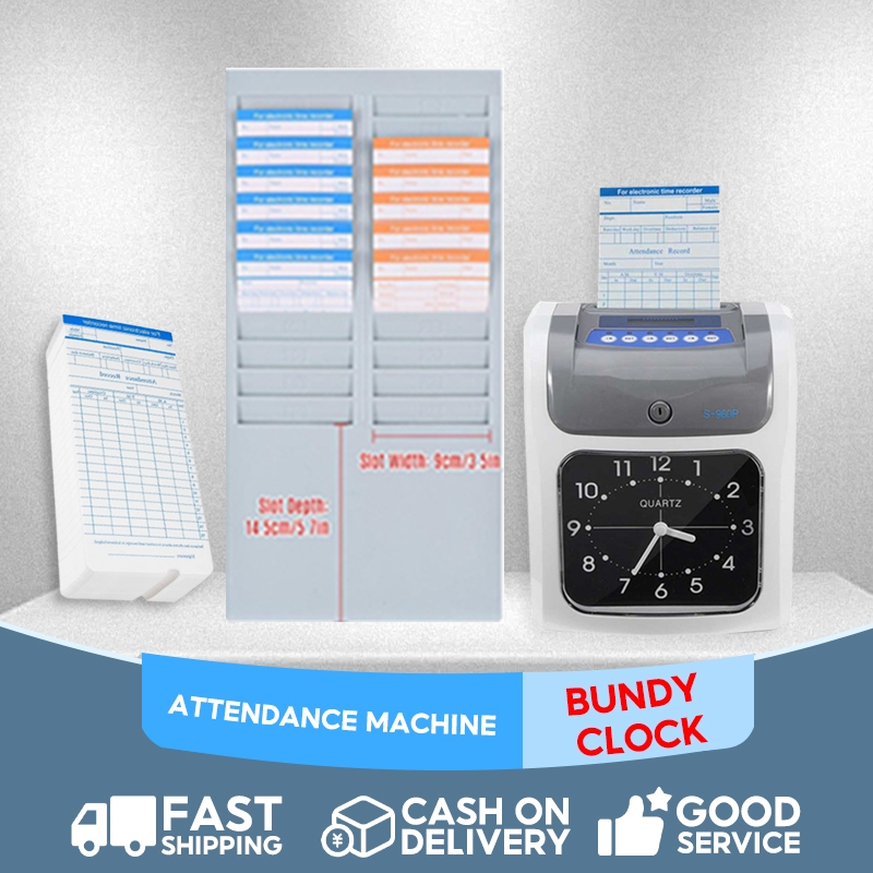 English version of attendance machine 960 punching machine two-color ...