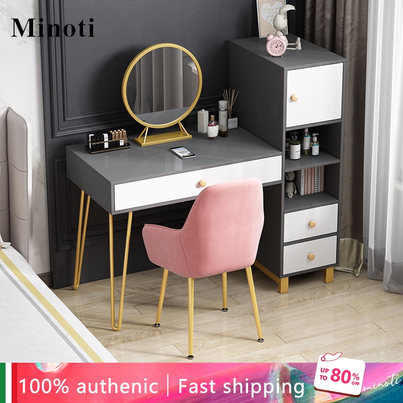 Dresser Table Bedroom Storage Cabinet Nightstand Vanity Desk All In One ...