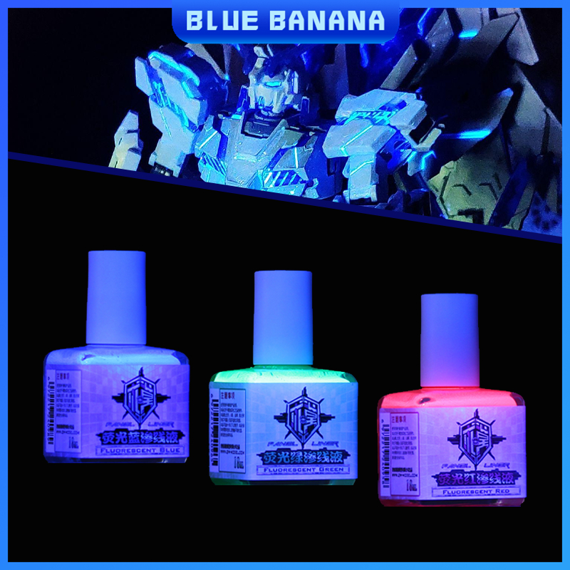 18ml Gundam Model Fluorescent Panel Line Paint Water-based Luminous ...