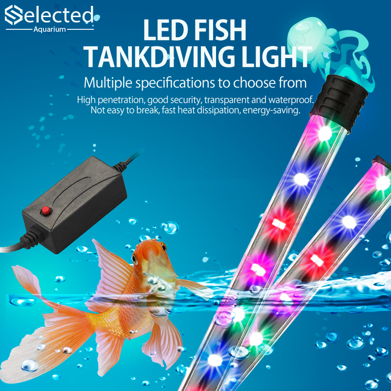 Aquarium LED Submersible Light Fish Tank LED Light Submersible ...