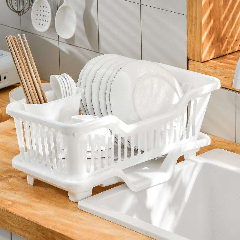 JA5 Plastic Storage Rack Dish Drainer Kitchenware Kitchen Shelves ...