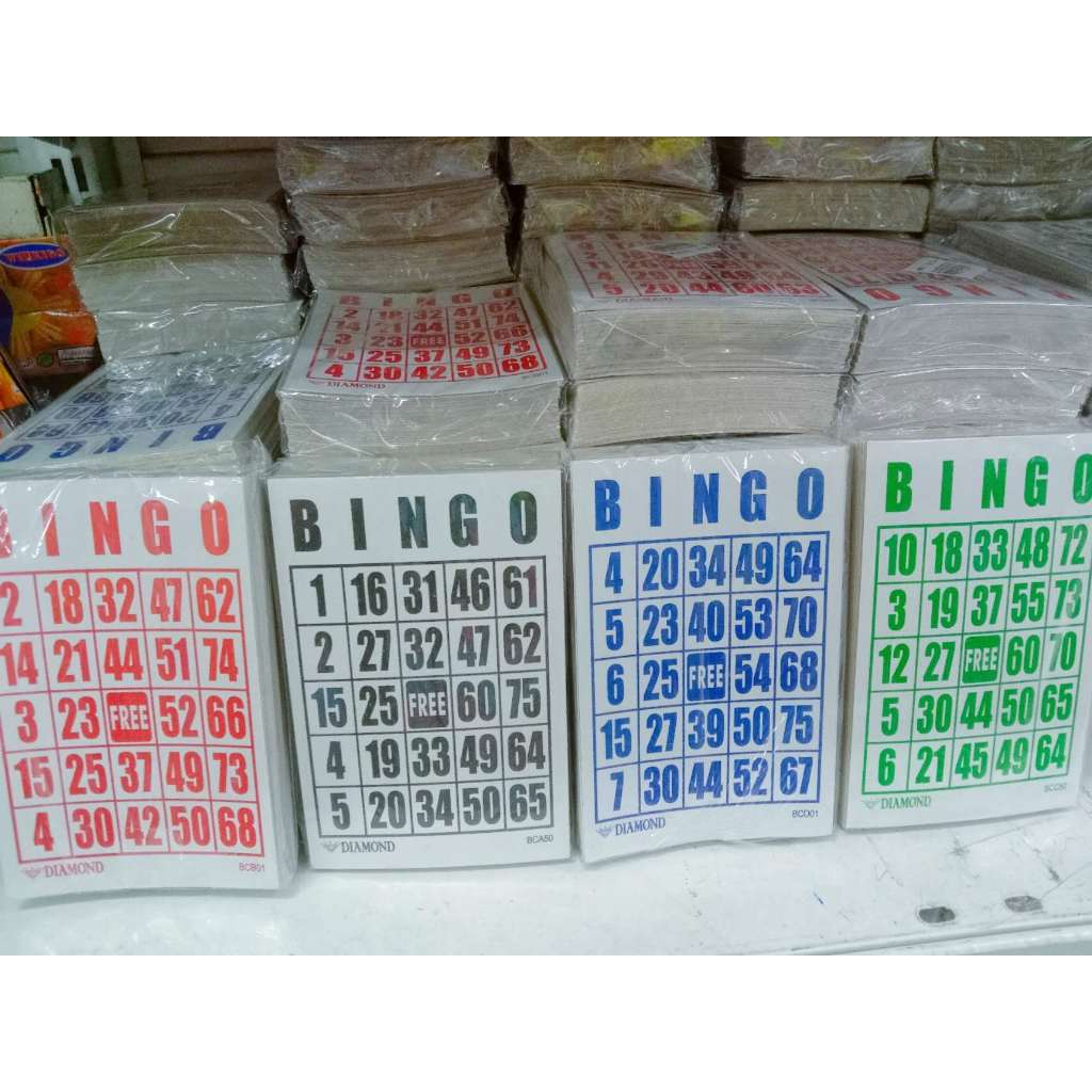 MASAYA NEW COD GOODS BINGO CARD Bingo Bingo Lotto Card Traditional ...