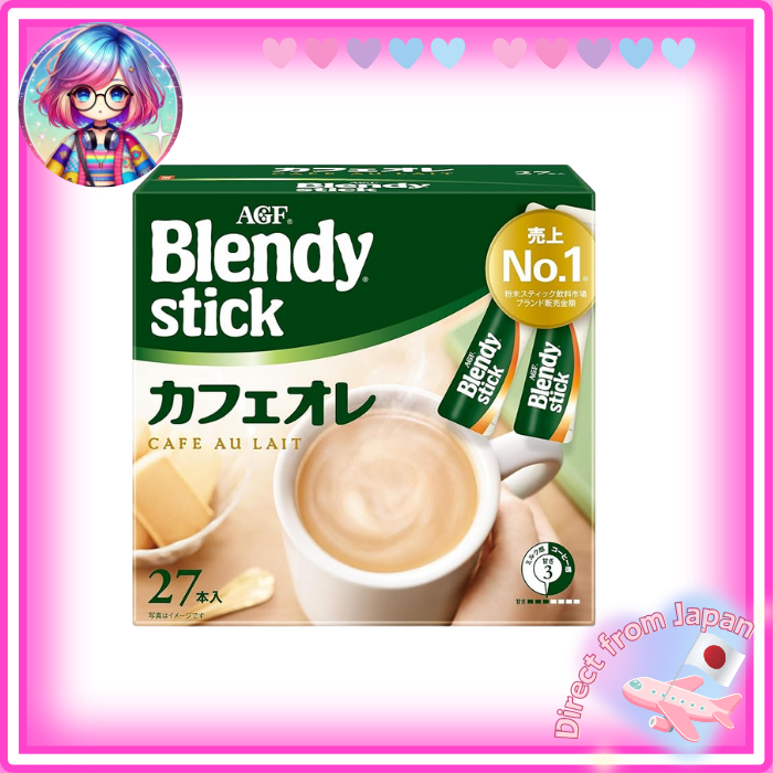 AGF Blendy Stick Cafe au Lait [Stick Coffee] 27 Pieces 【Direct from Japan】 | Shopee Philippines