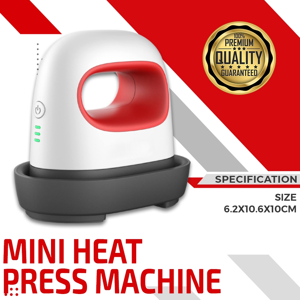 Mini Heat Press Machine 6.2 x 10.6 x 10cm (Heat Press and Ironing ...