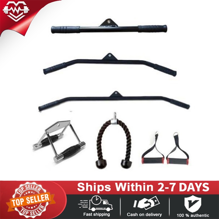 High pull-down fitness arm strength device high pull bar pull triceps ...