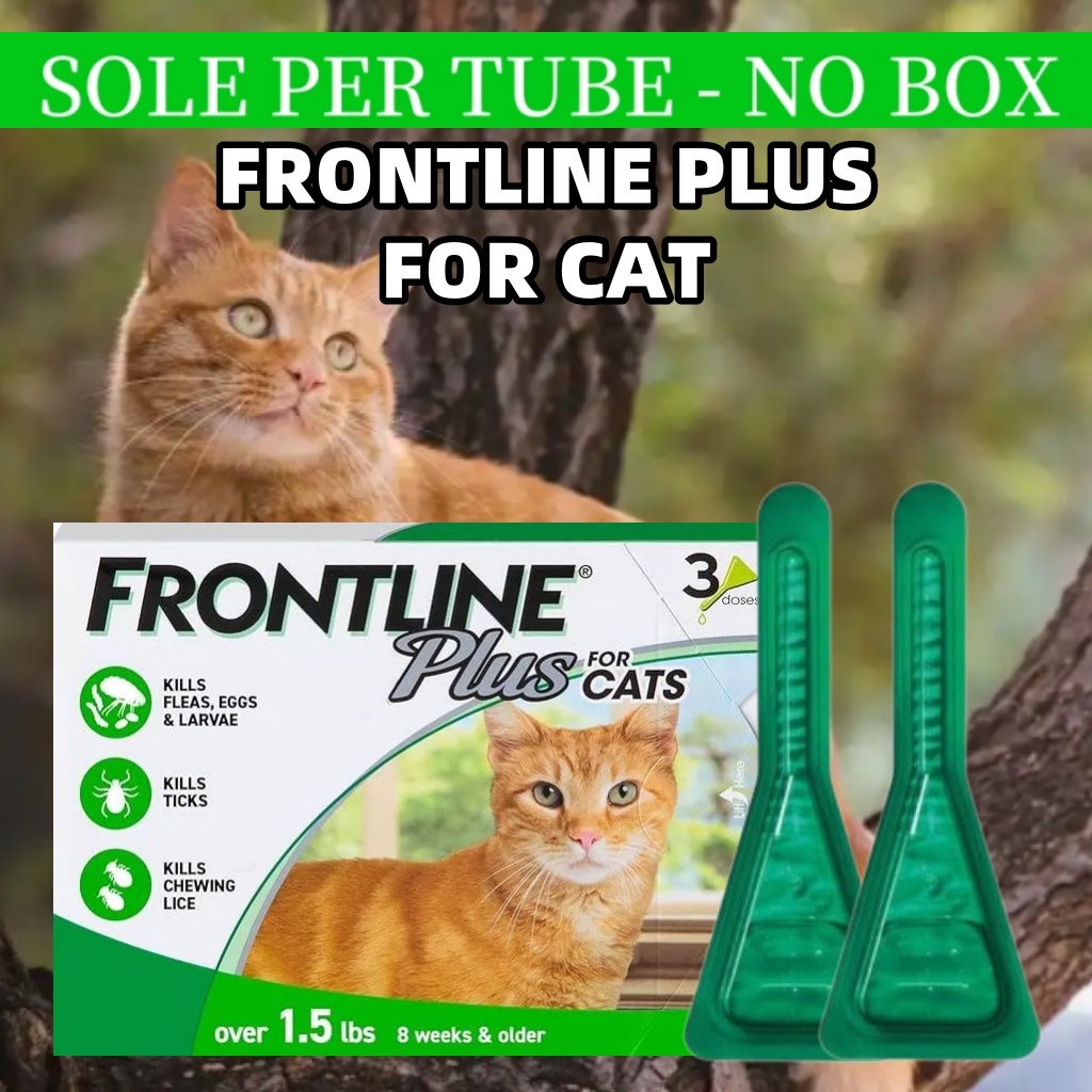 【FRONTLINE Plus for Cats Flea & Tick】 Treatment Repellent Anti-Flea ...