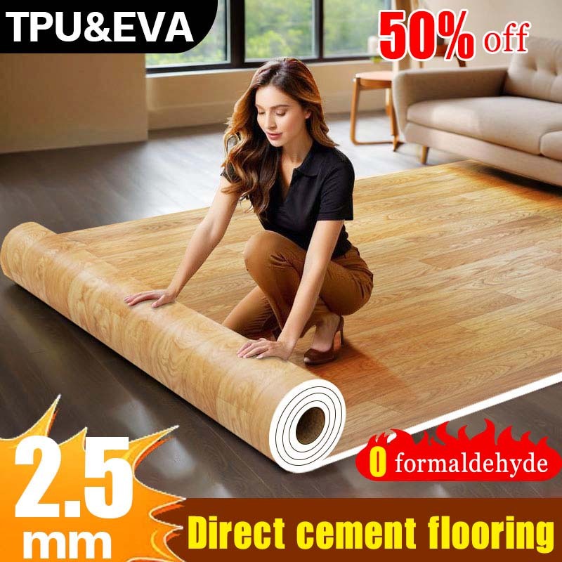 New waterproof vinyl floor stickers 1PC=10 square meters self-adhesive ...