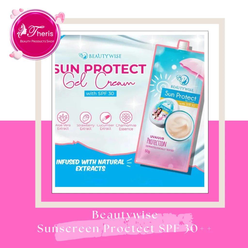 BeautyWise | Sun Protect Gel Cream SPF30 (Sunscreen) | Shopee Philippines