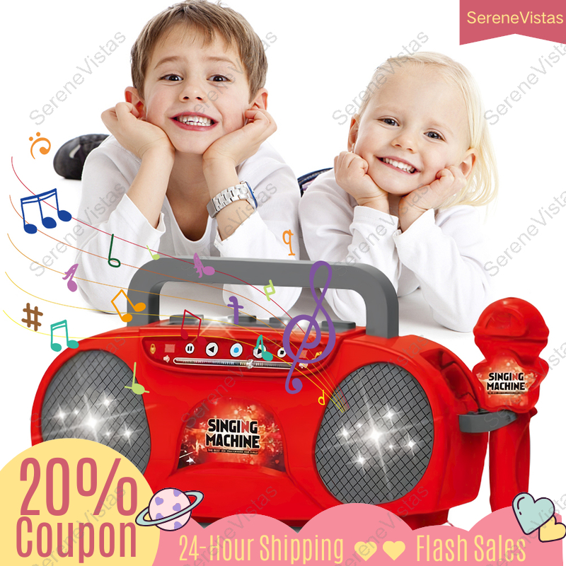 SereneVistas Singing Machine Toy with Mic for Kids, Educational Musical ...