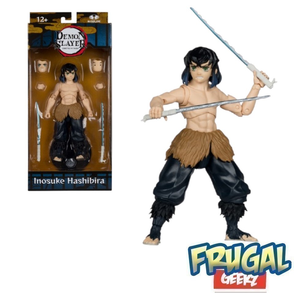 McFarlane : Demon Slayer- Inosuke Hashibira (Unmasked) 7" Action Figure ...