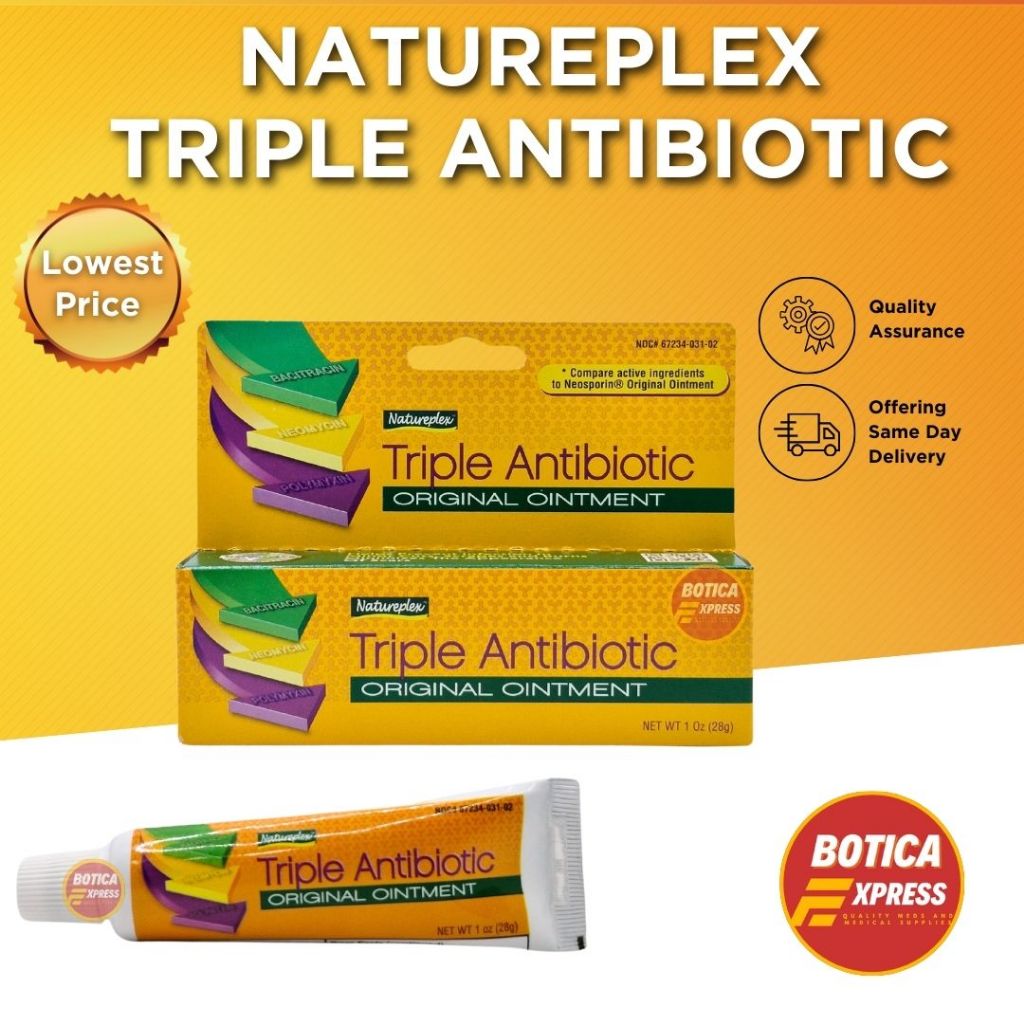 Natureplex Triple Antibiotic Original Ointment 9.4g & 28g | Shopee Philippines