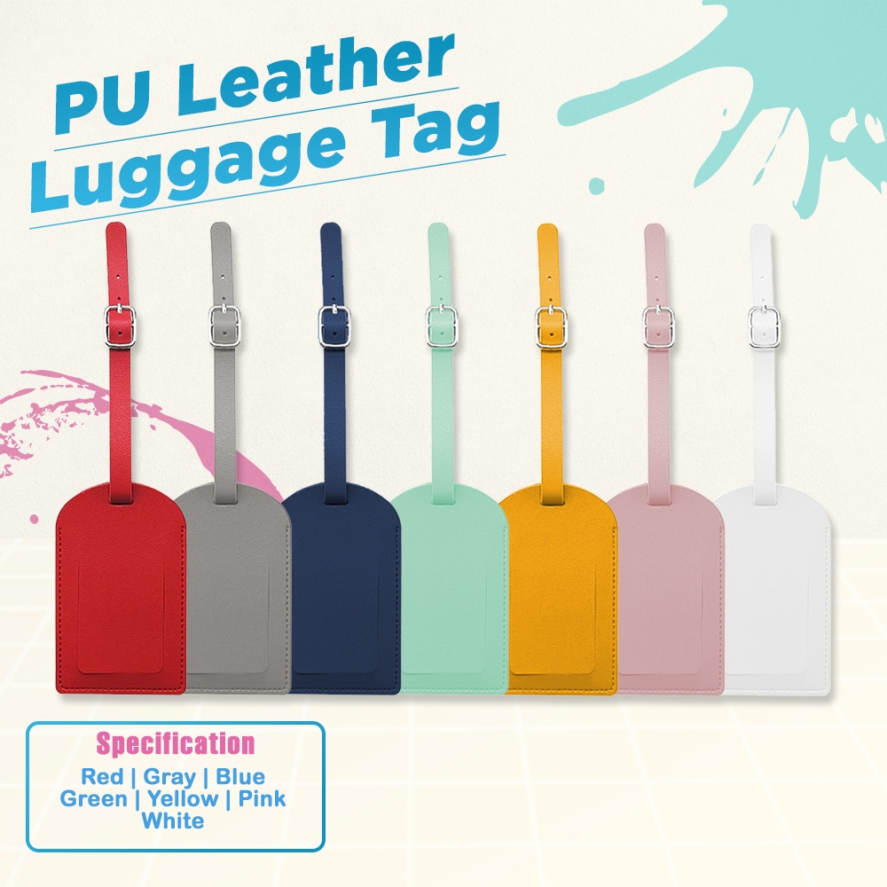 Colorful Luggage Tag for Easy Identification PU Leather Tag for Bag or ...