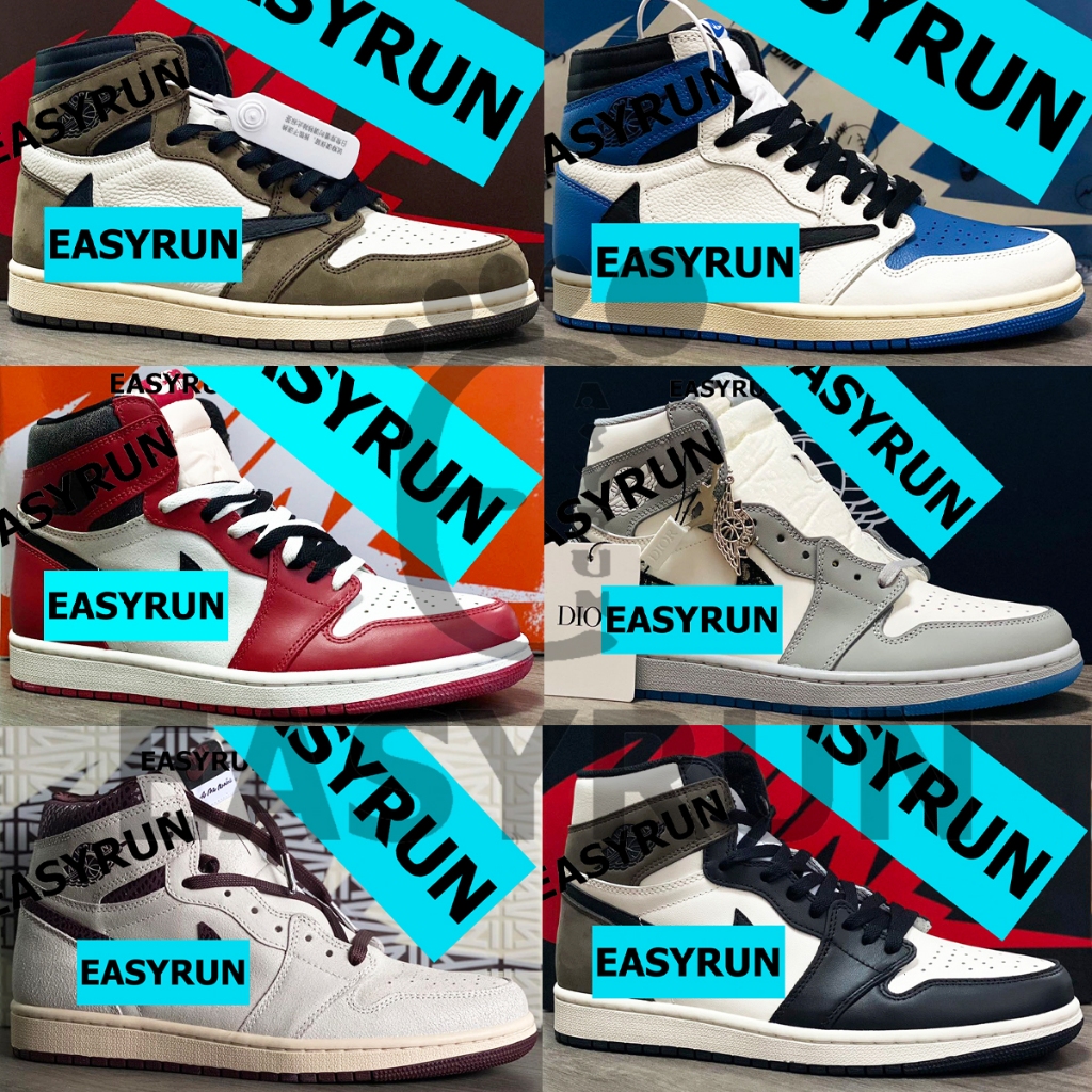 UA Shoes TS X Jor/dan 1 TS Highcut Rubber Shoes for Women Unisex ...