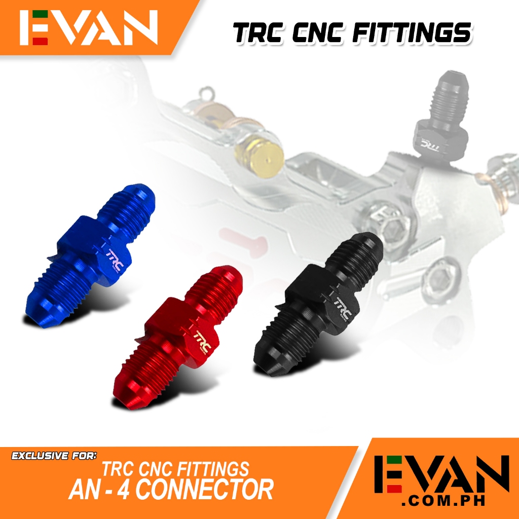 EVAN COM UNIVERSAL TRC CNC FITTINGS AN-4 CONNECTOR FOR MOTORCYCLE ...