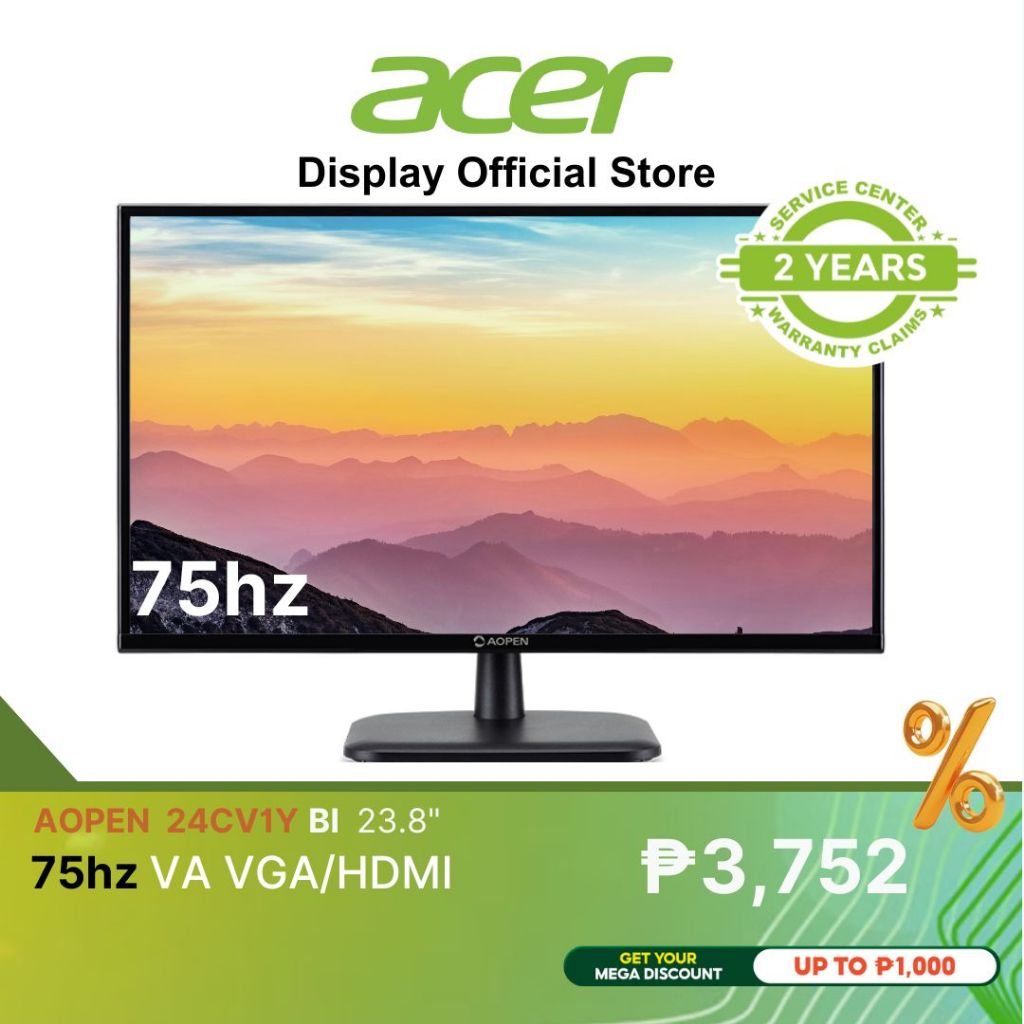 AOpen 24CV1Y bi 24" FHD Monitor | Shopee Philippines