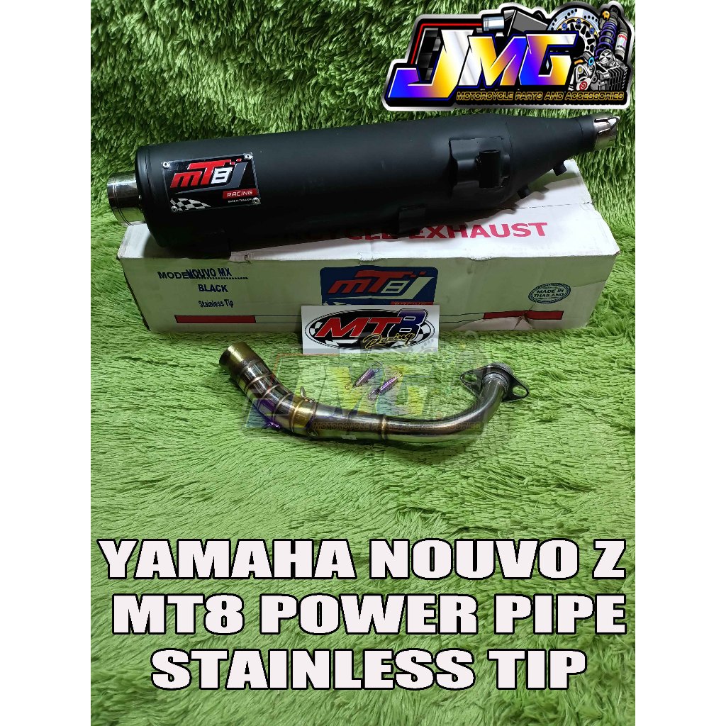 YAMAHA NOUVO Z MT8 POWER PIPE STAINLESS TIP THAILAND MADE | Shopee ...