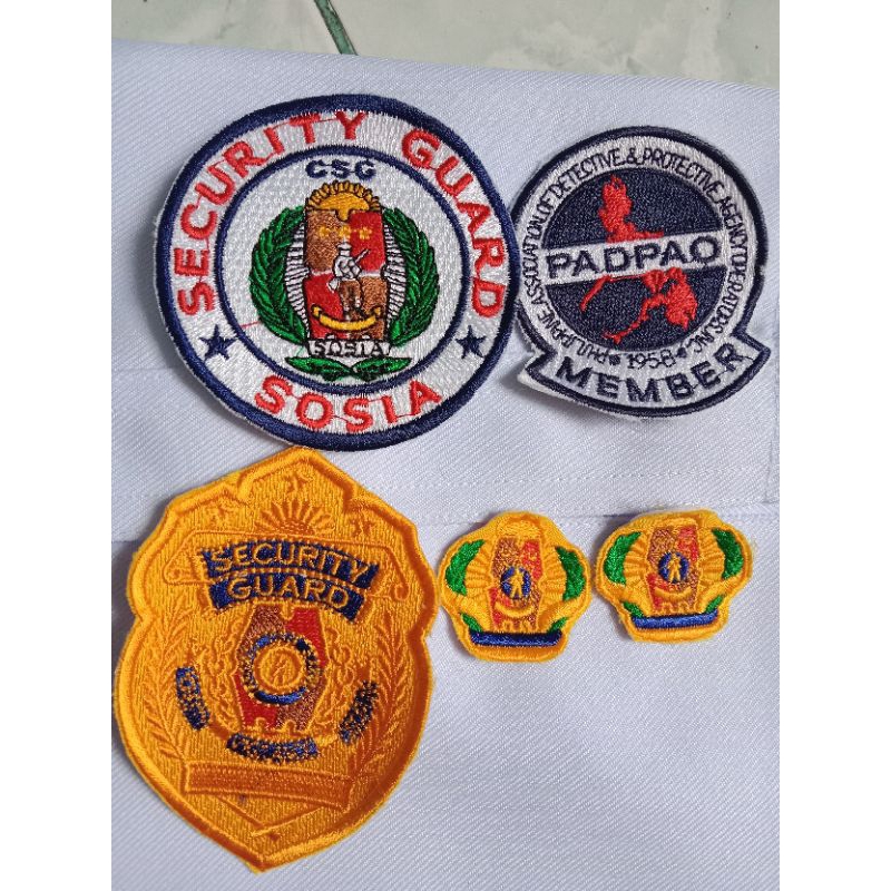 Set Patches For Security Guard | Shopee Philippines