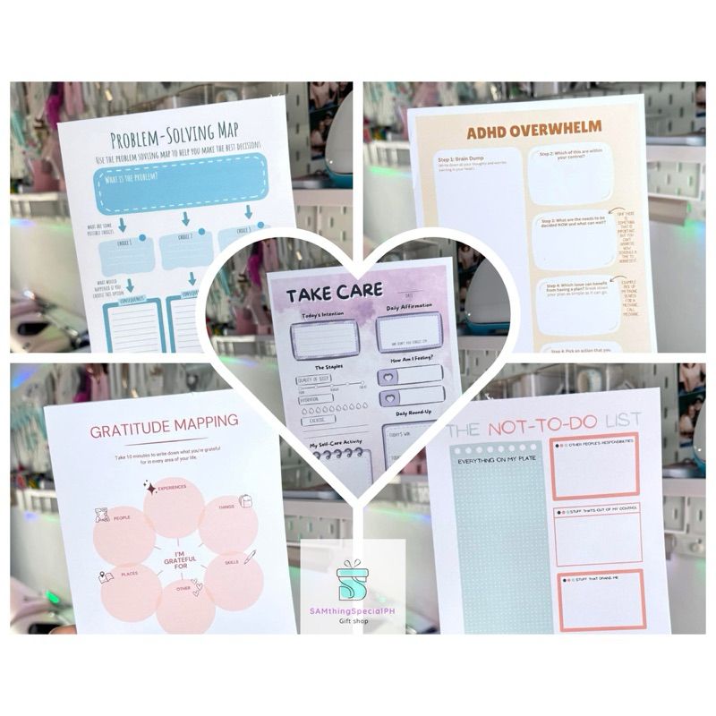 SAMthingSpecialPH People LOVE functional notepads ADHD, Take care, Problem solving, Gratitude ...