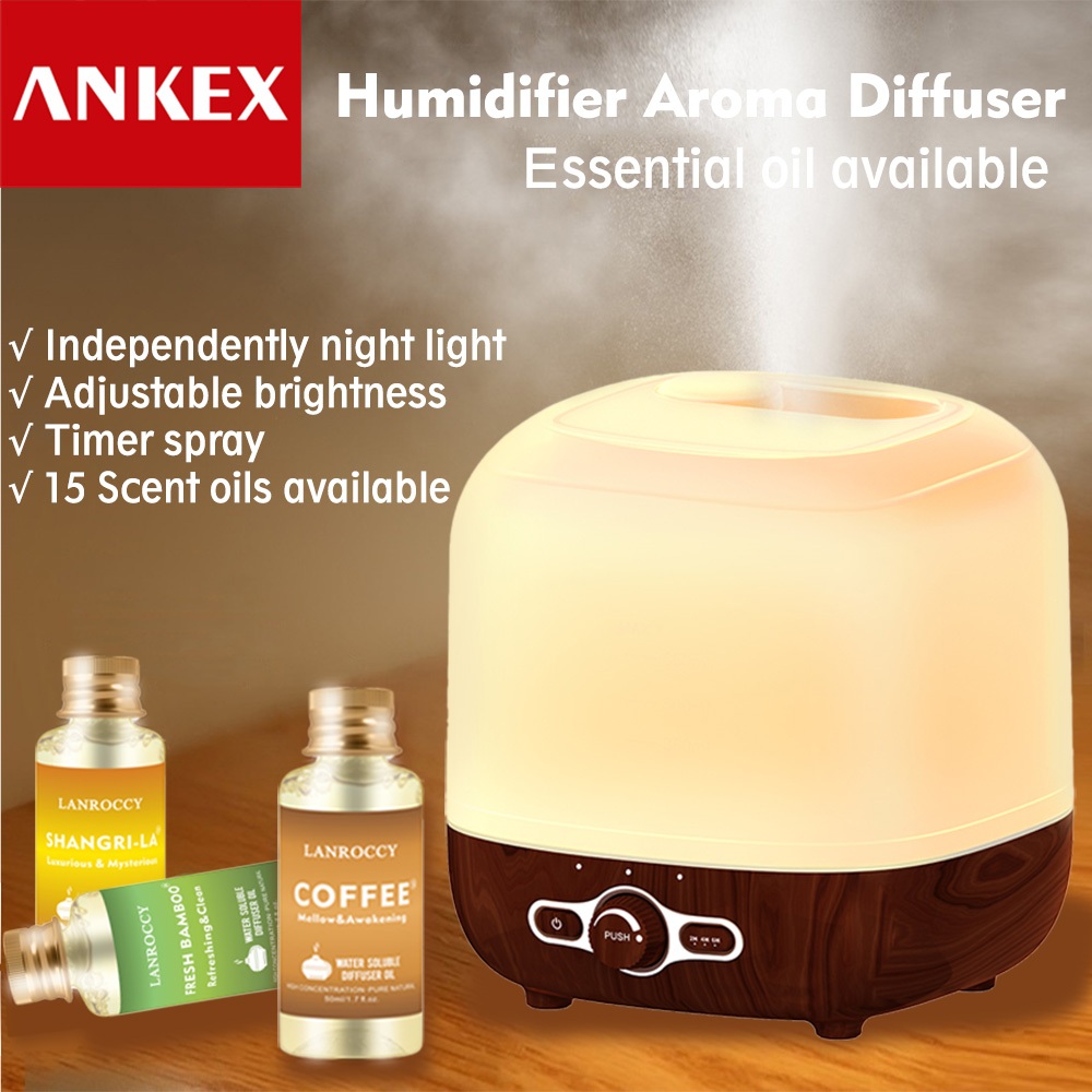 Air Humidifier With Essential Oil Diffuser Aromatherapy Scent ...