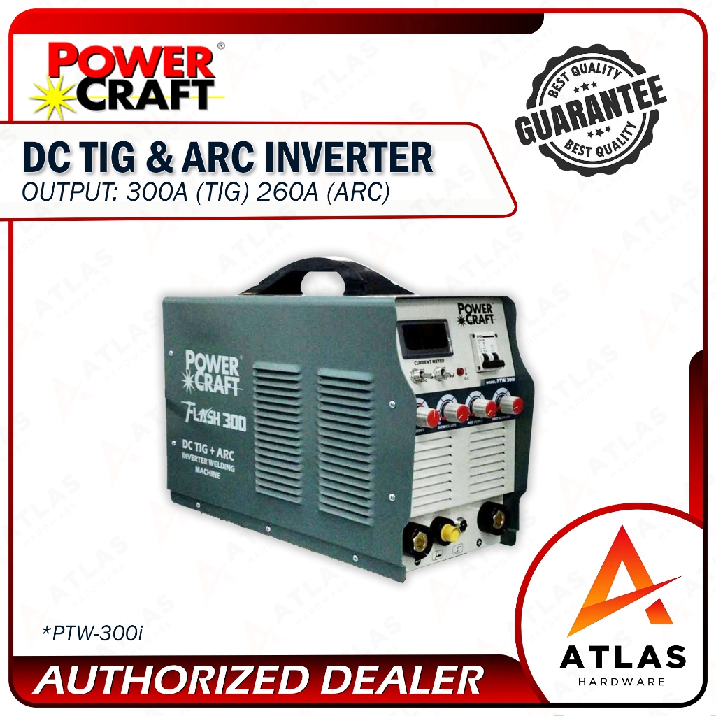 POWERCRAFT DC TIG and ARC Inverter Welding Machine 300A PTW300i ...