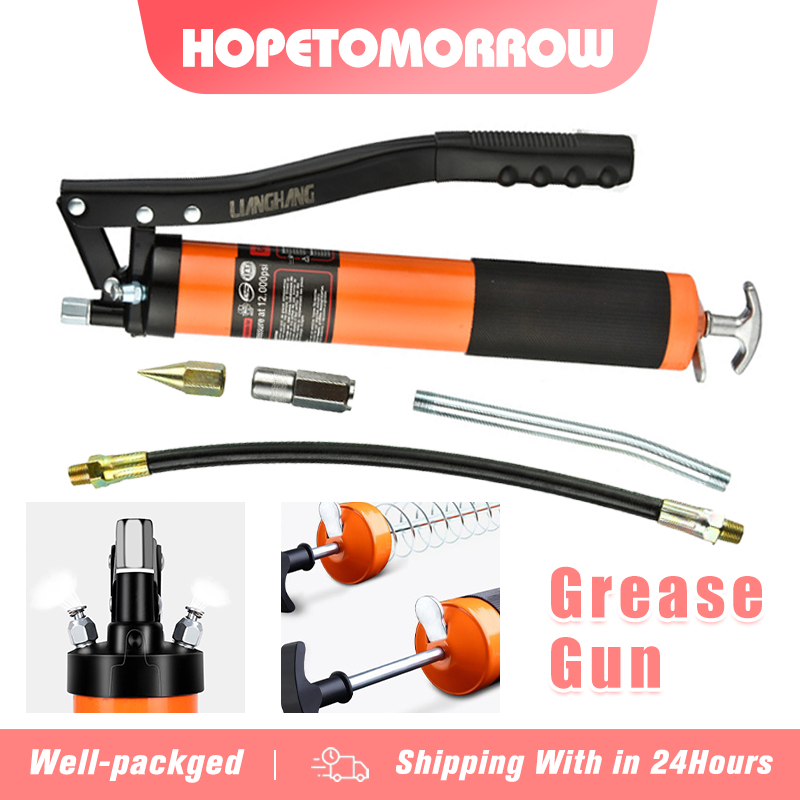 Grease Gun Kit,600cc Lever Action Grease Gun,with Spring Flex Hose ...