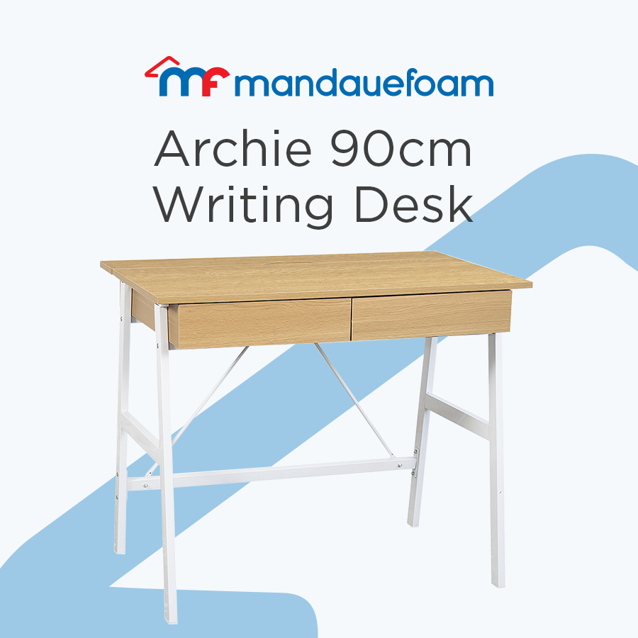 Mandaue Foam Archie 90cm Writing Desk | Shopee Philippines