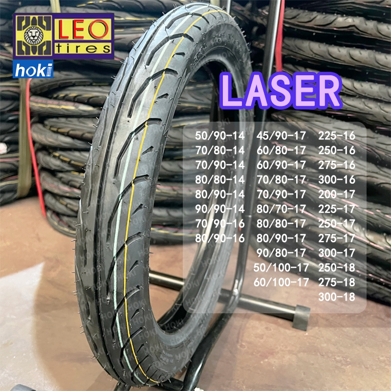 LEO LASER TIRE (TUBE TYPE)FOR MOTORCYCLE Gulong HIGH PERFORMANCE WEAR ...
