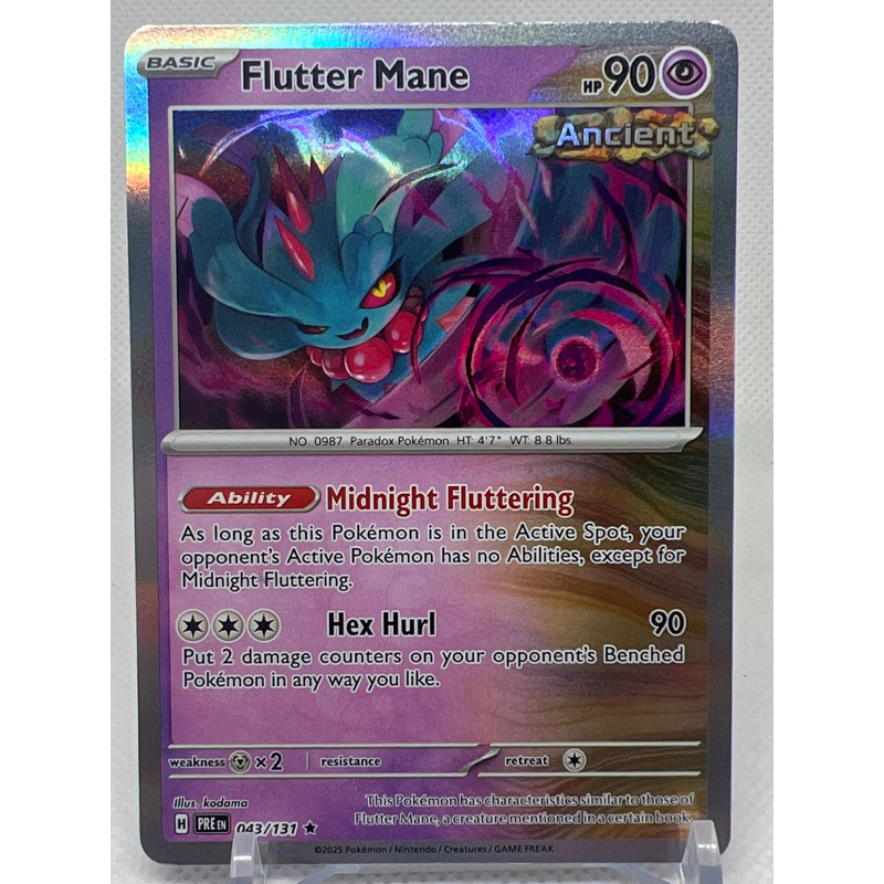 Flutter Mane - 043/131 - Holo Rare Scarlet & Violet: Prismatic ...