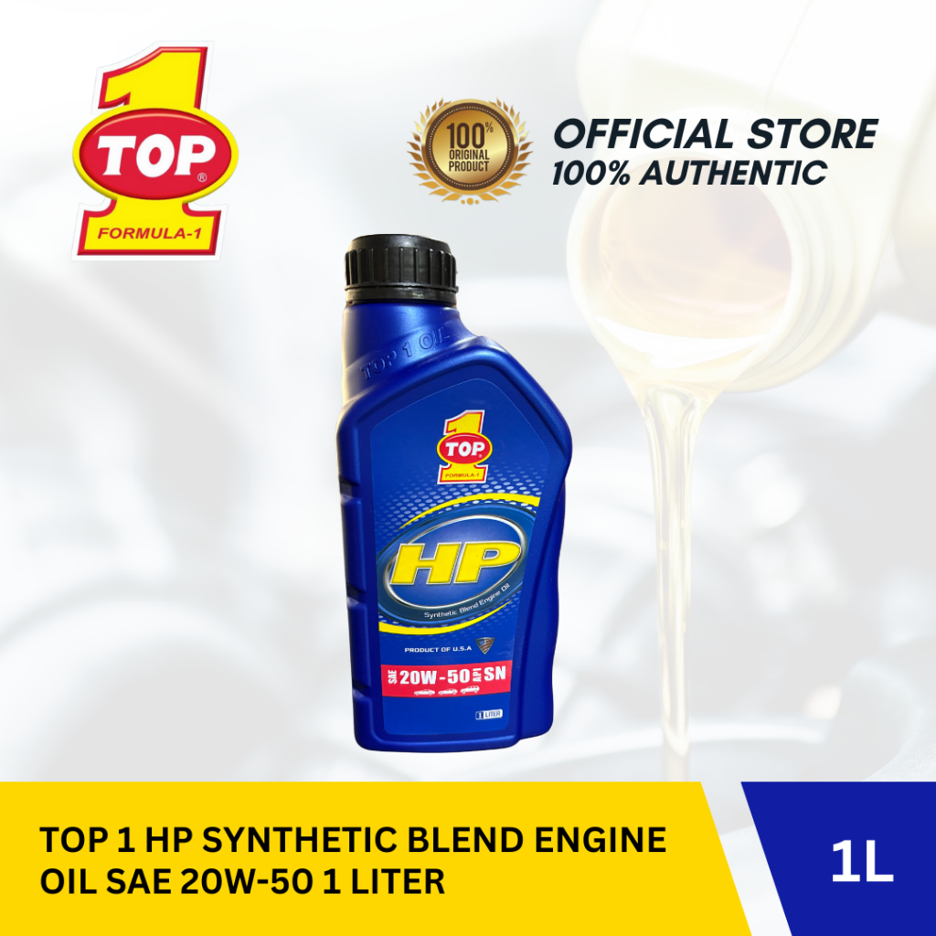 Top One Formula- 20w-50 Synthetic Motor Oil HP High Performance For ...