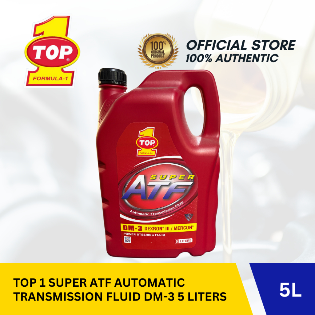 Top 1 Formula - SUPER ATF Automatic Transmission Fluid DM-3 DIII, MERCON Gallon 5 Liters ...