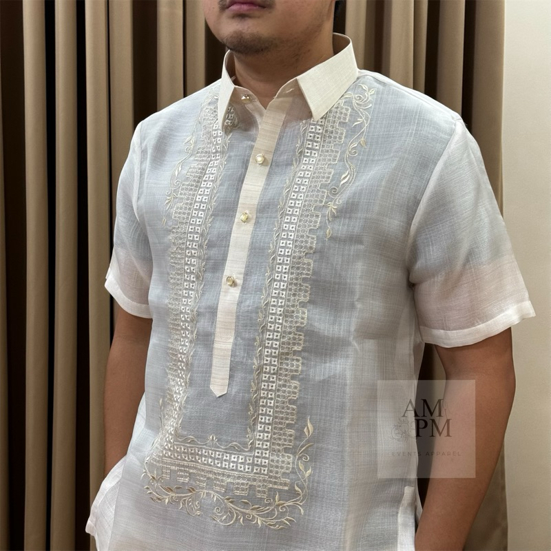 Pinya Cocoon Polo Barong Short sleeves (Premium Fabric) (batch 2 ...