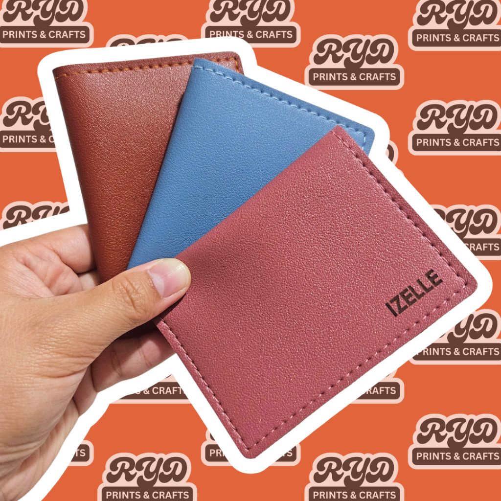 PERSONALIZED Leather Card Holder - Affordable souvenir or giveaway ...