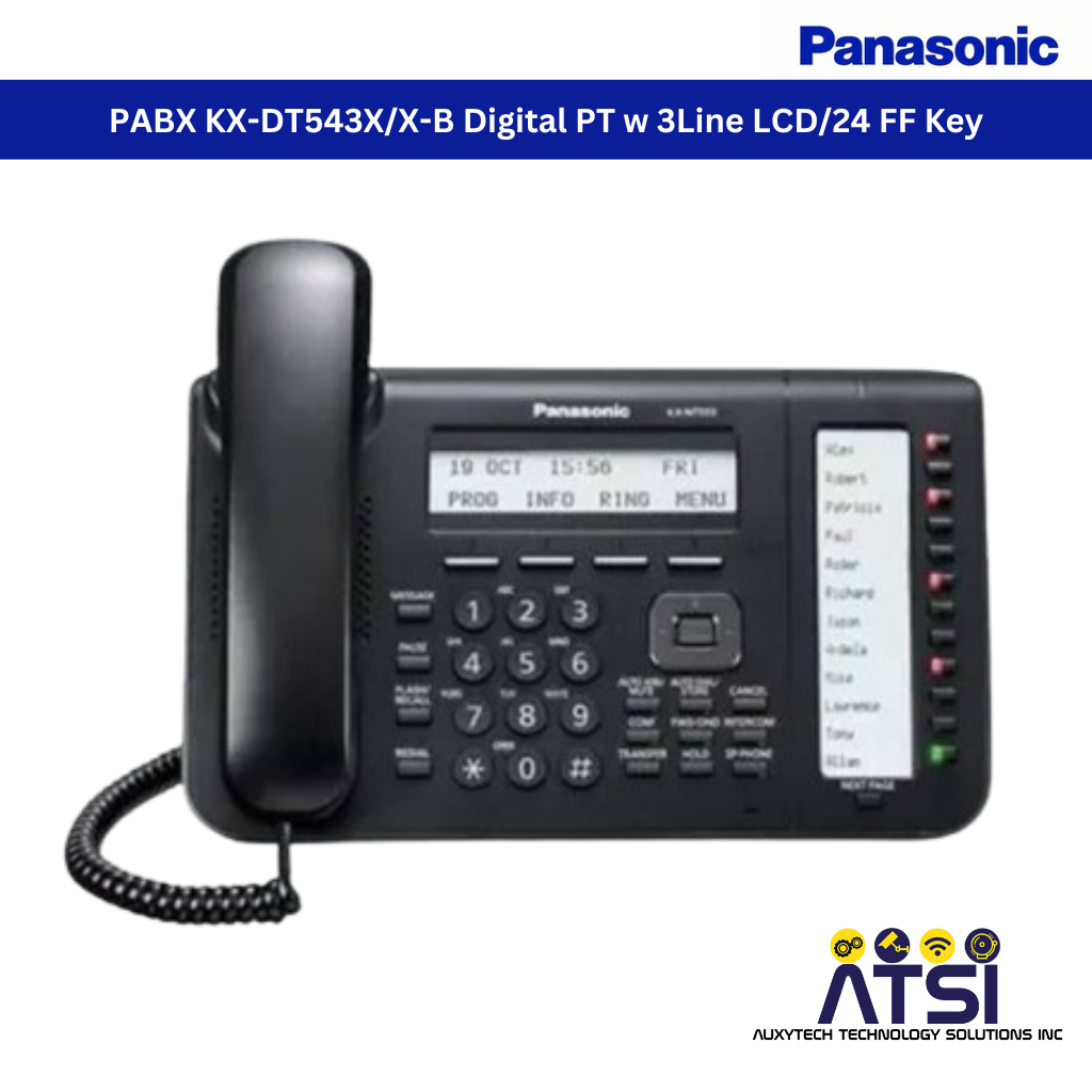 Panasonic PABX KX-DT543X/X-B Digital PT w 3Line LCD/24 FF Key | Shopee Philippines