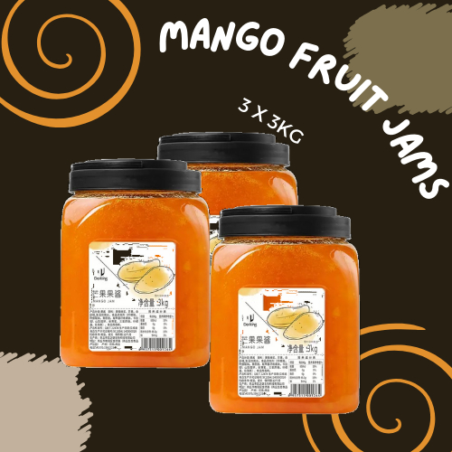 DOKING Mango Fruit Jam 3kg x3 x6 Bundle Pack – Pure Tropical Goodness in Every Spoonful ...