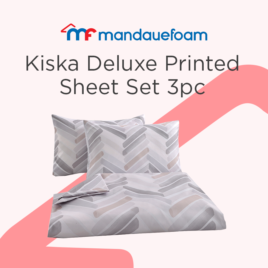 Mandaue Foam Kiska Deluxe Printed Sheet Set 3pc | Shopee Philippines