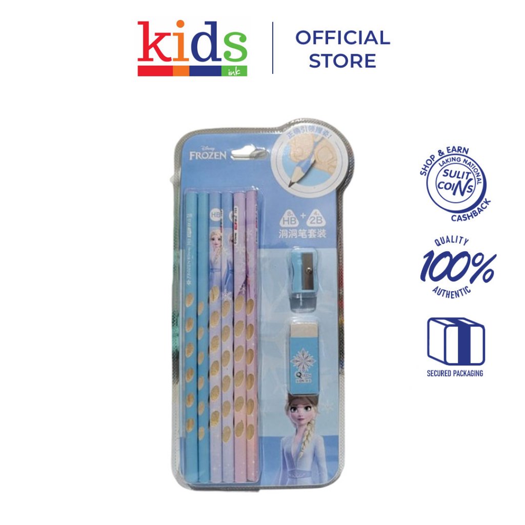 FROZEN PENCIL SET A73066-F1X HB+2B - Kids Ink | Shopee Philippines