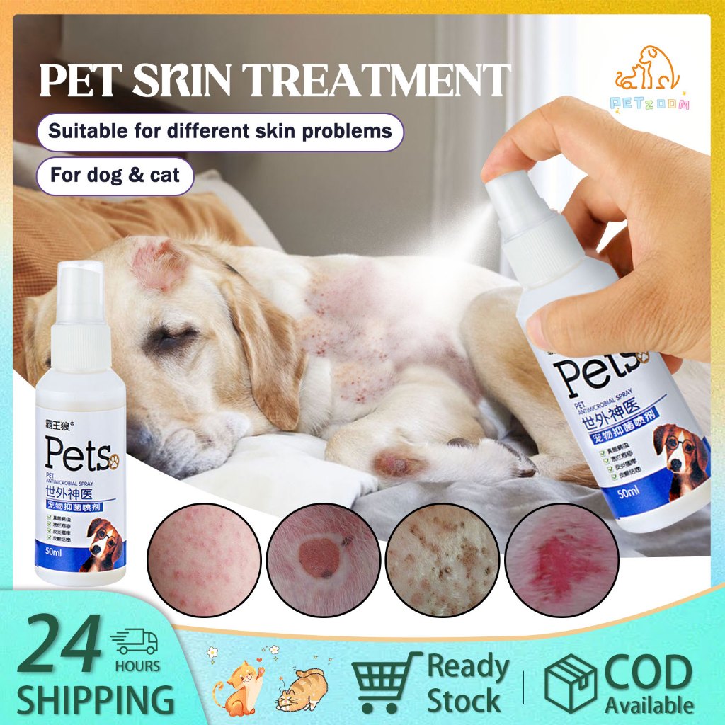 CiCi Pet Skin Treatment for dogs Pet Anti fungal Spray Dog Skin Disease ...
