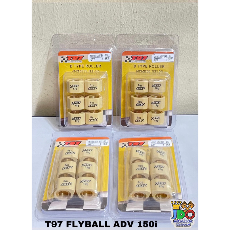 T97 FLYBALL ADV150/160, PCX 150/160 D TYPE ROLLER JAPANESE TEFLON | Shopee Philippines