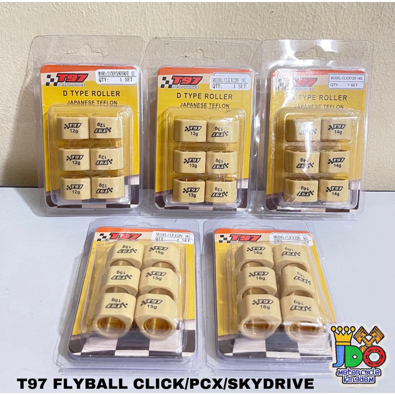 T97 FLYBALL CLICK/PCX/SKYDRIVE D TYPE JAPANESE TEFLON | Shopee Philippines