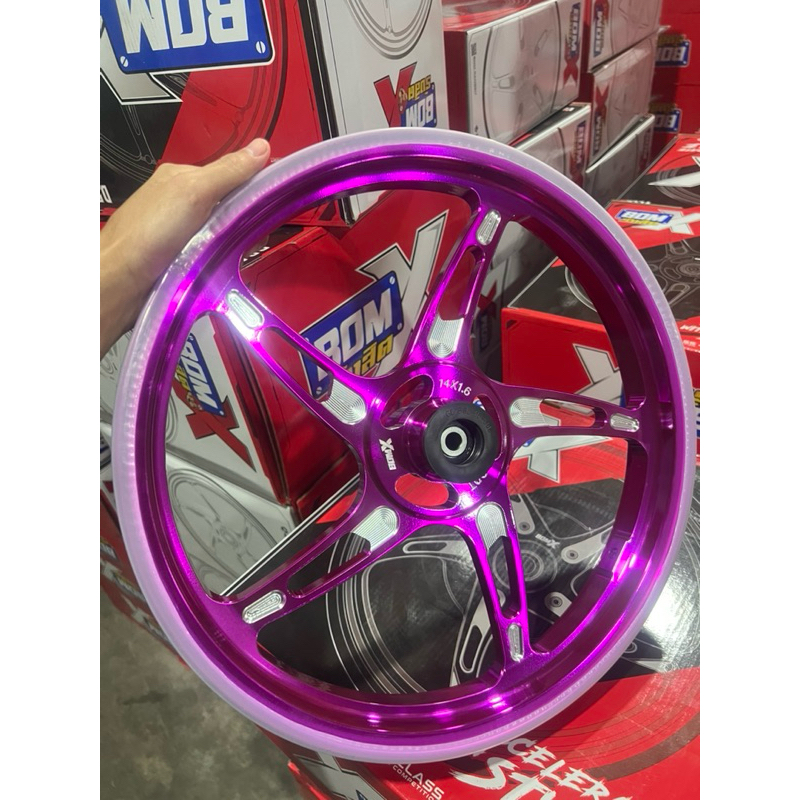 BOOM RANGSIT BoomX luna mags CNC x14s 5spokes for mio gear/m3/fazzio ...