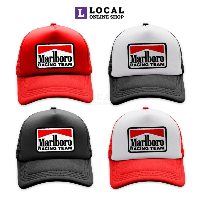 TRUCKER CAP MARLBORO RACING TEAM SNAPBACK NET CAP | Shopee Philippines