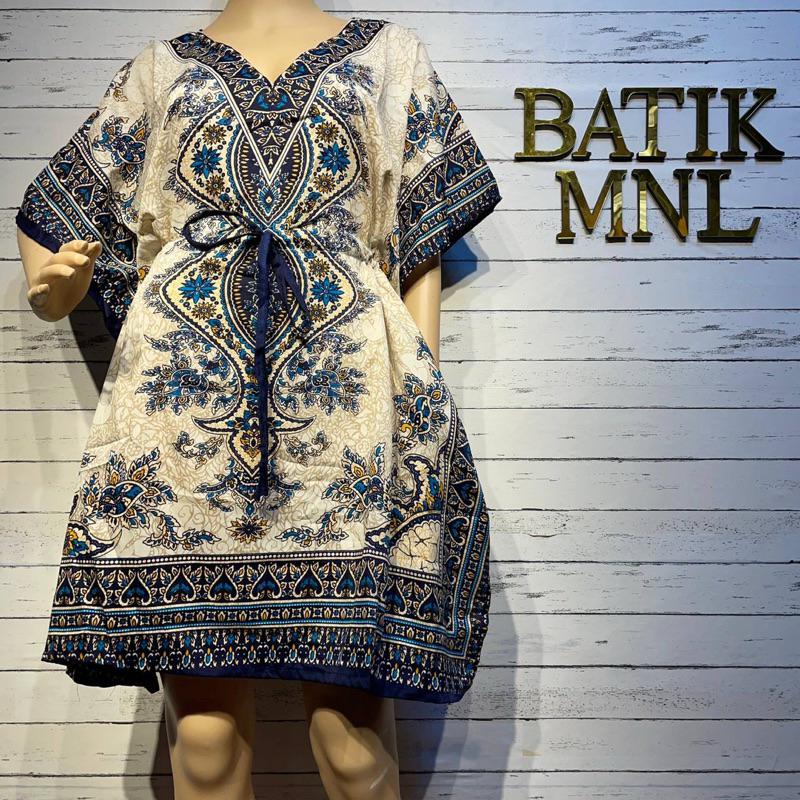 BATIKMNL Mini Kaftan Dress Daster - Bohemian Beach Dress for Women ...