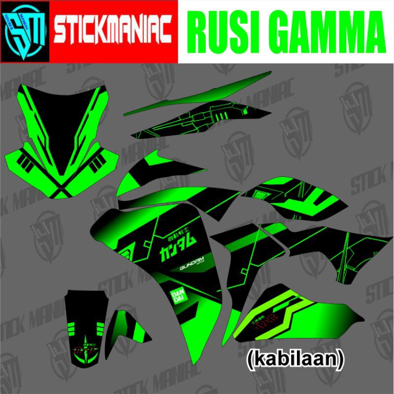 stickers For Rusi Gama 200,,,Gundam Edition | Shopee Philippines