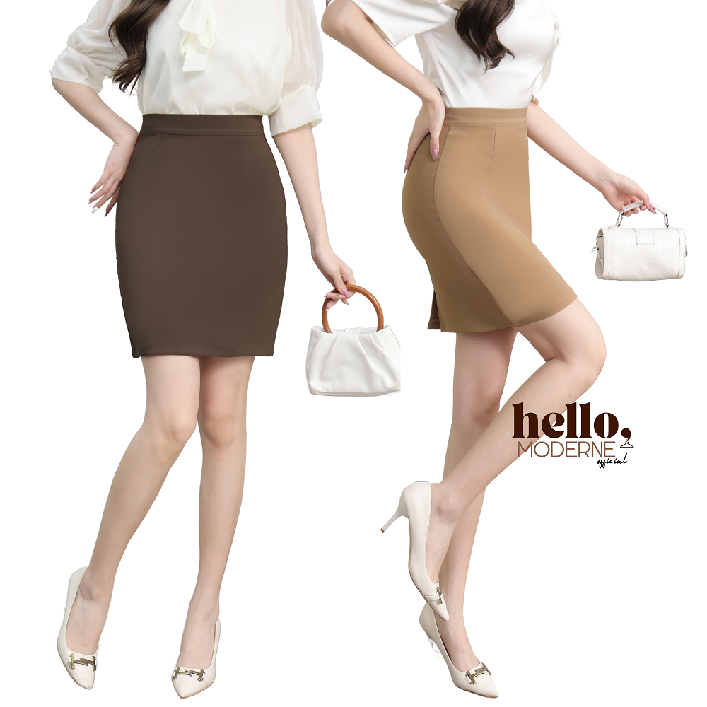 Hello Moderne Formal Mini Skirt High Waist Size XS-L With Back Slit 7 ...