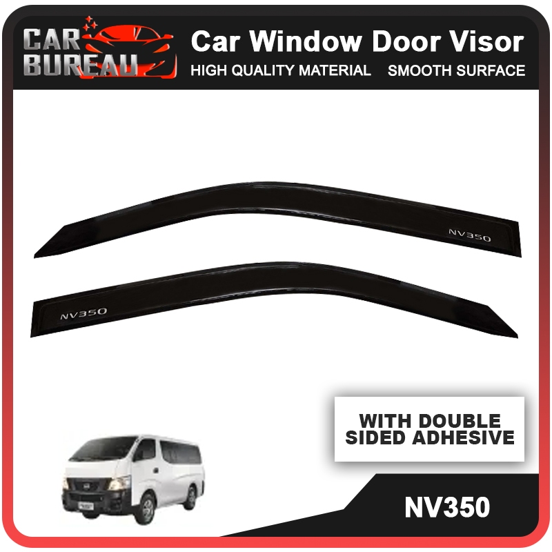 Nissan NV350 Window Door Visor | Car Rain Gutter Protector (High ...