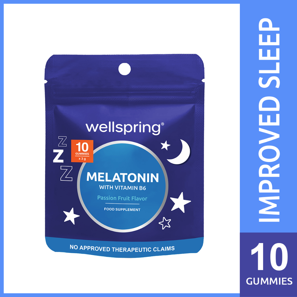 Wellspring 10pcs Melatonin Gummies Pouch for Improve Sleep Quality ...
