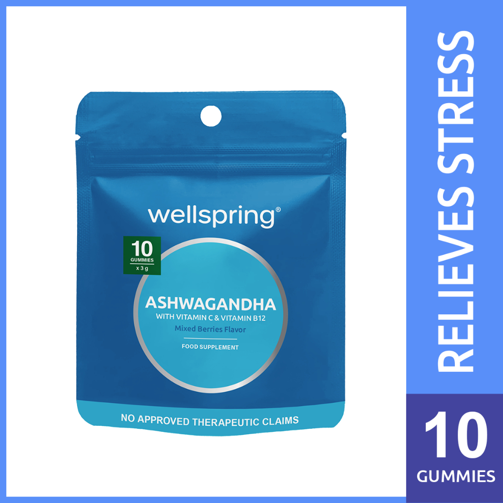 Wellspring 10PCS Ashwagandha Gummies for Stress Relief Anti Anxiety and ...