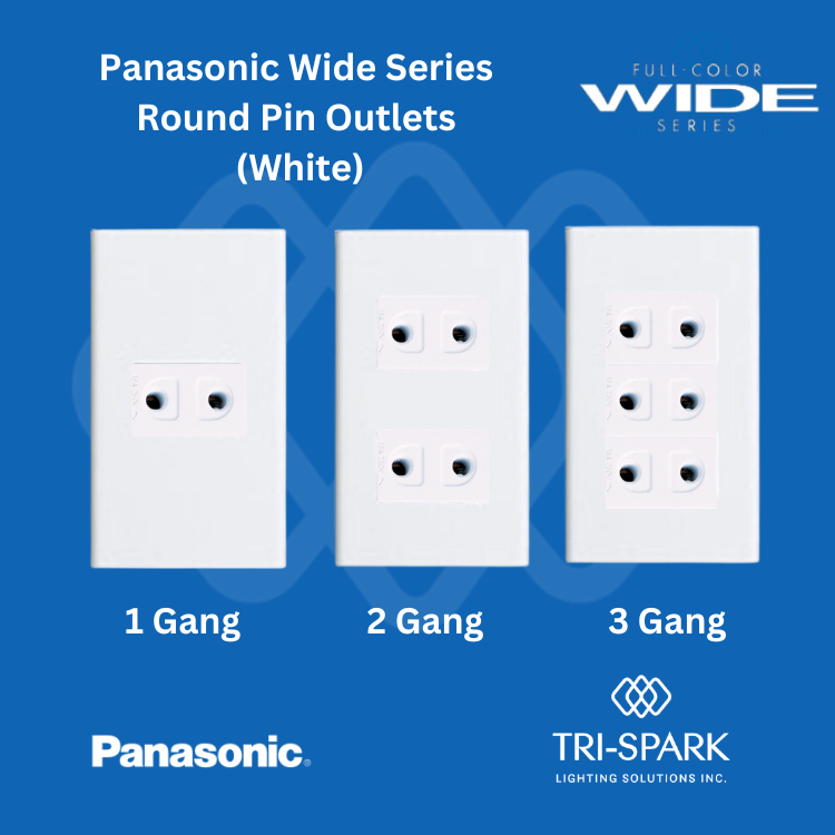 Panasonic Wide Series WEG1090-5 Round Pin Outlets | Shopee Philippines
