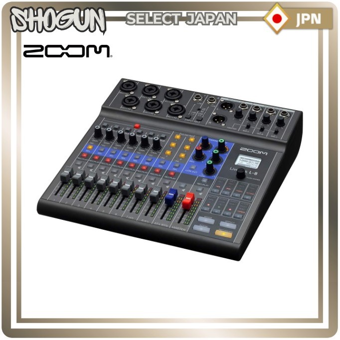 ZOOM L-8 Digital Mixer Recorder 8 Channel Mixer Live Streaming Audio ...